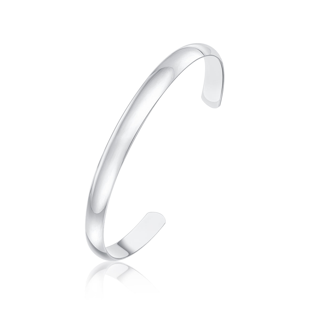 Silver 6mm Solid Court Torque Bangle 65mm – Herbert Marx