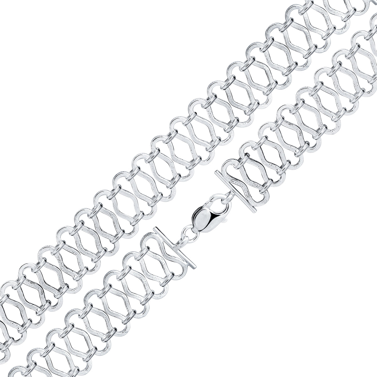 Silver Handmade Vertical Figure 8 Chain – Herbert Marx