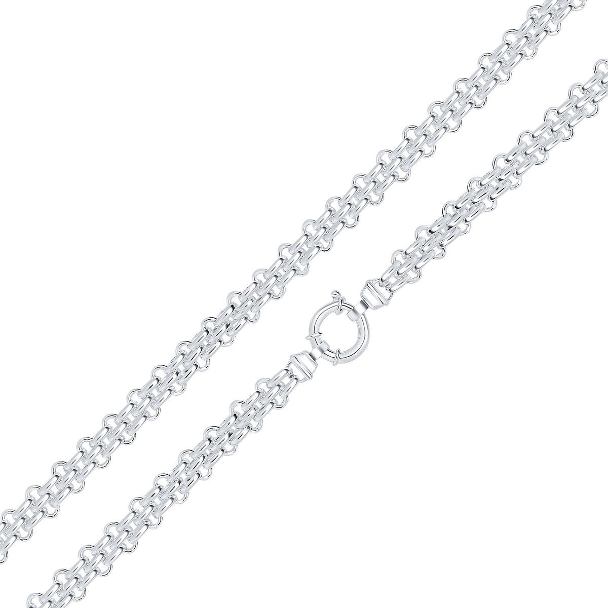 Silver Handmade 10mm Brick Chain – Herbert Marx